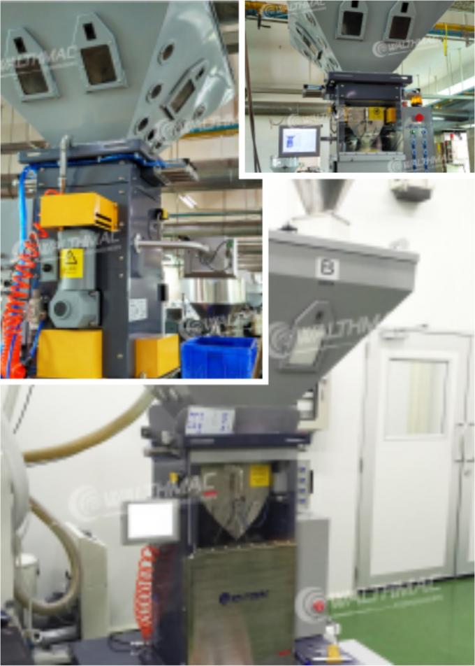 0.6 Kw Automatic Gravimetric Batch Blender Mixer For Plastic Pellets