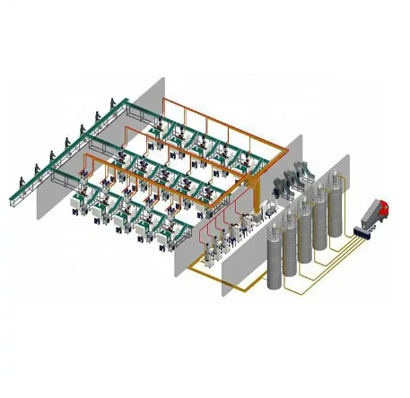 Silent Vacuum Material Transfer System For PE PVC Pipeline With Anti ...