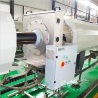 Ultrasonic Gas Pipe Wall Thickness Measuring Machine For Extrusion